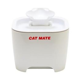 Cat Mate Trinkbrunnen mit zwei Ebenen für Haustiere, drei Liter — Weiß (410)
