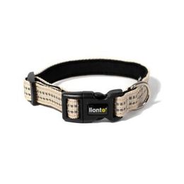 Lionto verstellbares Hundehalsband beige XS