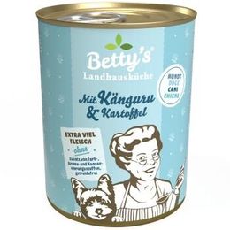Betty's Landhausküche mit Känguru & Kartoffel 6 x 400g für Hund