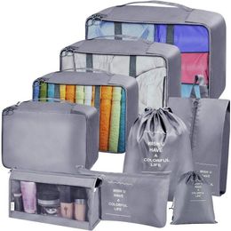 AKKEE Kofferorganizer Koffer Organizer Wasserdichte Packing Cubes Kleidertaschen (mit Doppel-Reißverschlüsse
