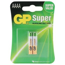 GP 1x2 GP Super Alkaline AAAA Batterien 03025AC2 Batterie