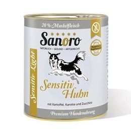 Sanoro Menü Sensitiv Light Huhn mit Kartoffeln und Karotten 6x800g