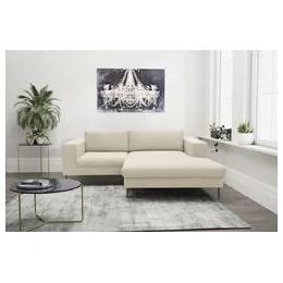 Ecksofa DOMO collection "Modica L-Form" Sofas Gr. B/H/T: 244cm x 83cm x 173cm, Cord, Recamiere rechts, beige (creme) moderne Optik mit großzügiger RecamiÃ ̈re, auch in Cord