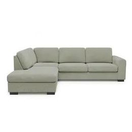 Ecksofa Home Affaire "Laffrey, L-Form" Sofas Gr. B/H/T: 275 cm x 82 cm x 220 cm, Struktur, Ottomane links, beige große Vielfalt an Kombinationen, auch in Lederoptik erhältlich