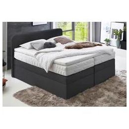 Boxspringbett Westfalia Schlafkomfort Komplettbetten Gr. Kunstleder ohne Bettkasten-Ohne Topper, Liegefläche B/L: 90cm x 200cm, Gewicht bis: 80 kg H2, Bonnell-Federkernmatratze, schwarz Boxspringbett wahlweise mit Bettkasten