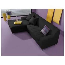 Ecksofa Inosign "Anzio L-Form" Sofas Gr. B/H/T: 239 cm x 75 cm x 82 cm, Microfaser PRIMABELLE, Recamiere links, mit Bettfunktion, schwarz wahlweise mit Bettfunktion