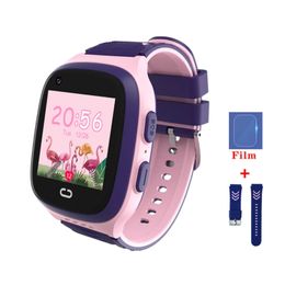 TPFNet Smart Watch für Kinder - IP67 - Silikon Armband - Android & IOS - Rosa