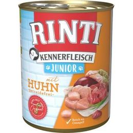 Rinti Kennerfleisch Junior Huhn 36x800 g