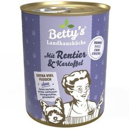 Betty's Landhausküche mit Rentier & Kartoffel 6 x 400g für Hund