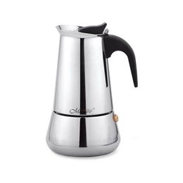 Maestro - Kaffeemaschine 4 Tassen mr-1668-4 silber