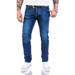 Rock Creek Slim-fit-Jeans Herren Jeans Slim Fit Blau M21