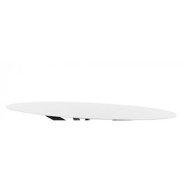 4Seasons Privada HPL Tisch-PLATTE oval, 240x107cm antrazit Weiß HPL