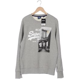 Superdry Herren Sweatshirt, grau, Gr. 54