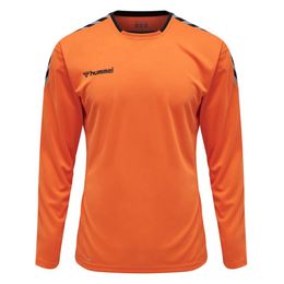 Hummel Shirt 'Poly' Herren Gr&ouml;&szlig;e XL grau / orangerot