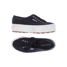 Superga Damen Sneakers, schwarz, Gr. 39