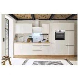 respekta Küchenzeile Bema mit Geräten B: 370 cm Weiß, modern