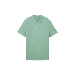 Tom Tailor Denim Herren Basic Poloshirt, grün, Uni, Gr. XXL