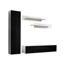 JVmoebel Wohnzimmer-Set Luxus Wohnwand Designer TV Ständer Sideboard Einrichtung Wohnzimmer