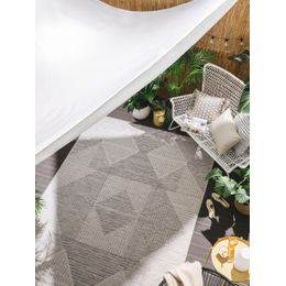 benuta Nest In- & Outdoor-Teppich Bronco Grau 80x150 cm - Teppich für Balkon, Terrasse & Garten