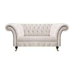 JVmoebel Chesterfield-Sofa Zweisitzer Couch Polstermöbel Einrichtung Textil Möbel Chesterfield