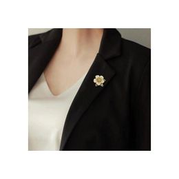 AUKUU Brosche Elegante Elegante öltropfende Gardenia Brosche Perlenkorsage