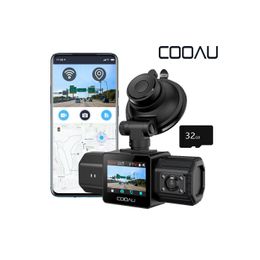 COOAU 2.5K+1080P WIFI Duale Dashcam Auto Vorne Hinten mit Parküberwachung Dashcam (WLAN (Wi-Fi)