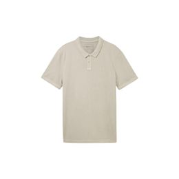 Tom Tailor Denim Herren Basic Poloshirt, grau, Uni, Gr. XXL