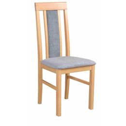 Furnix Esszimmerstuhl Trijo Stuhl für Esstisch 2-er Set Polsterstuhl aus Holz