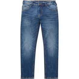 Tom Tailor 5-Pocket-Jeans mit coolen Ziernähten an den Gesäßtaschen, blau