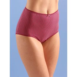 wäschepur wäschepur Damen Taillenslip, bordeaux-bedruckt + marine-bedruckt, Größe 40