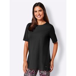 feel good Damen Longshirt, schwarz, Gr&ouml;&szlig;e 48/50