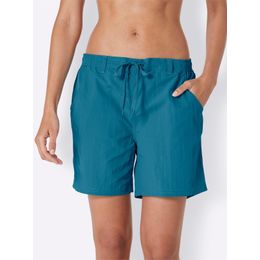 feel good Damen Badeshorts mit Netzverarbeitung innen, topas, Größe 40
