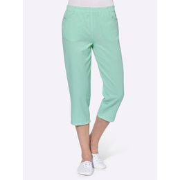 WITT Damen Caprihose aus reiner Baumwolle, aqua, Gr&ouml;&szlig;e 40