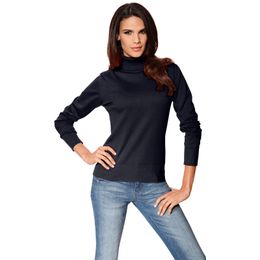 Heine Witt Damen Rollkragenpullover in Feinstrick-Qualit&auml;t, marine, Gr&ouml;&szlig;e 46