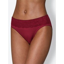 w&auml;schepur w&auml;schepur Damen Jazzpants mit aufgesetzter Spitze am Bund, 2x kirsche, Gr&ouml;&szlig;e 36/38
