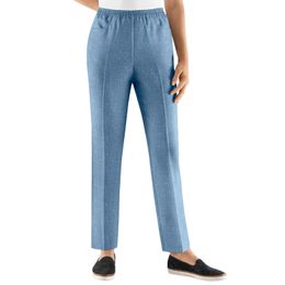 WITT Damen Schlupfhose im Jeans-Look, blau-meliert + marine-meliert, Gr&ouml;&szlig;e 22