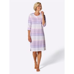 w&auml;schepur w&auml;schepur Damen Nachthemd, flieder-ros&eacute;-bedruckt, Gr&ouml;&szlig;e 36/38