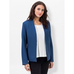WITT Damen Jerseyblazer in k&uuml;rzerer Form, jeansblau, Gr&ouml;&szlig;e 40