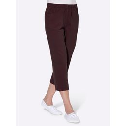 WITT Damen Caprihose aus reiner Baumwolle, beere, Gr&ouml;&szlig;e 44