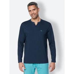 w&auml;schepur men Herren Schlafanzug-Shirt, dunkelblau, Gr&ouml;&szlig;e 44/46