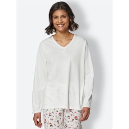 w&auml;schepur w&auml;schepur Damen Schlafanzug-Shirt, Natur, Gr. 36/38, Pyjamas, Material: Baumwolle