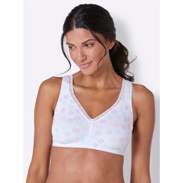 w&auml;schepur w&auml;schepur Damen Komfort-BH ohne B&uuml;gel, Wei&szlig;, Gr. 80C, B&uuml;gellose BHs, Material: Baumwolle