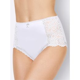 w&auml;schepur w&auml;schepur Damen Taillenslip mit Spitzen-Details, wei&szlig;, Gr&ouml;&szlig;e 36/38