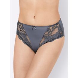 Sassa Mode Sassa Damen Slip mit seitlichen Eins&auml;tzen, schwarz + anthrazit, Gr&ouml;&szlig;e 40