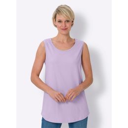 WITT Damen Longtop mit abgerundetem Saum, flieder + mint, Gr&ouml;&szlig;e 56
