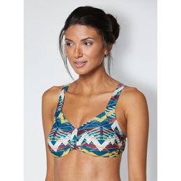 feel good Damen Bikini-Oberteil, topas-gemustert, Gr&ouml;&szlig;e 38C