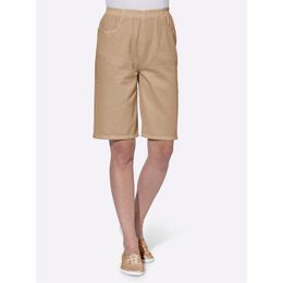 WITT Damen Bermudas mit Rundum-Dehnbund, beige, Gr&ouml;&szlig;e 38
