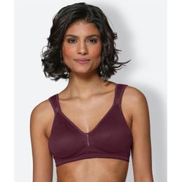 w&auml;schepur w&auml;schepur Damen Komfort-BH ohne B&uuml;gel, Rot, Gr. 80B, B&uuml;gellose BHs, Material: Polyester