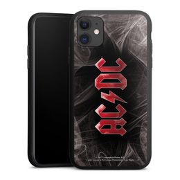 DeinDesign iPhone 11 Handy Premium Silikon H&uuml;lle Handyh&uuml;lle schwarz Case Merchandise Acdc Logo Silikon Premium Case