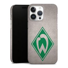 DeinDesign iPhone 14 Pro Max Handy Premium Case Smartphone Handyh&uuml;lle Schutzh&uuml;lle matt Concrete Official Licensed Product Sv Werder Bremen Premium Case
